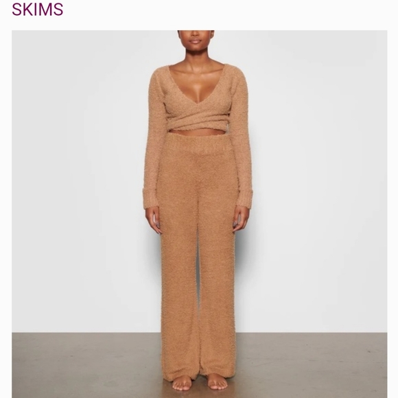 SKIMS | Intimates & Sleepwear | Skims Cozy Pajama Lounge Pants In Camel ...